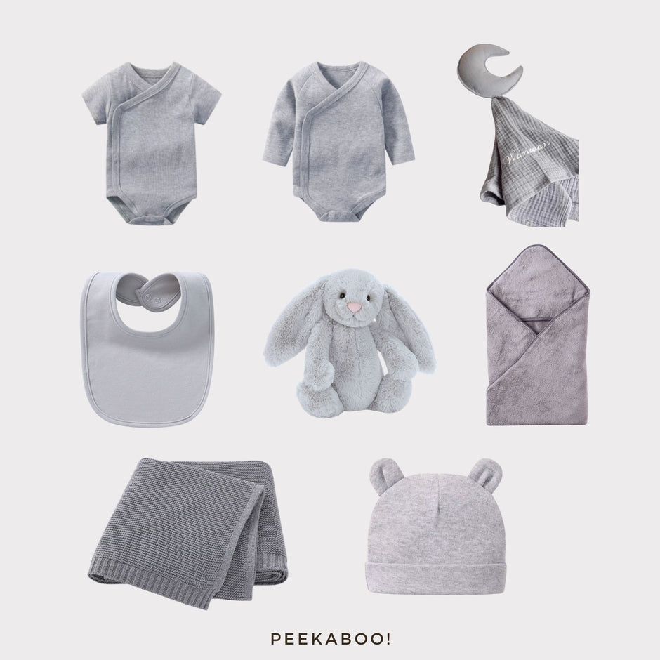 Personalised Jellycat Gift Set | Baby Shower & Newborn Gift | Peekaboo ...